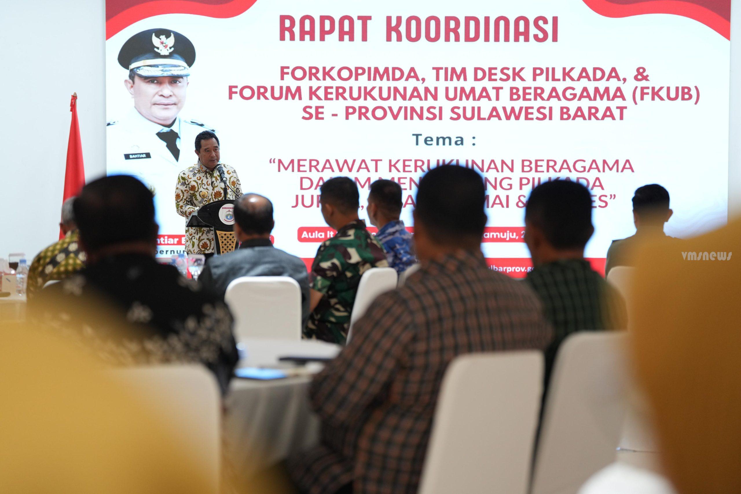 Pemprov Sulbar Gelar Rakor Bersama Forkopimda, Tim Desk Pilkada dan ...